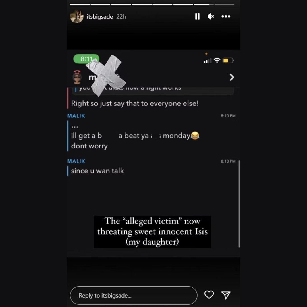 "She has every right to protect her child": Sade Bagnerise receives ...