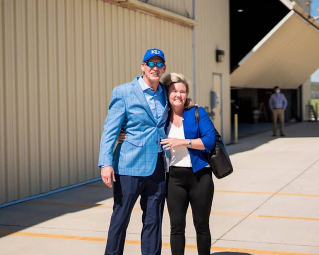 Who is University of Kansas coach Lance Leipold wife, Kelly?