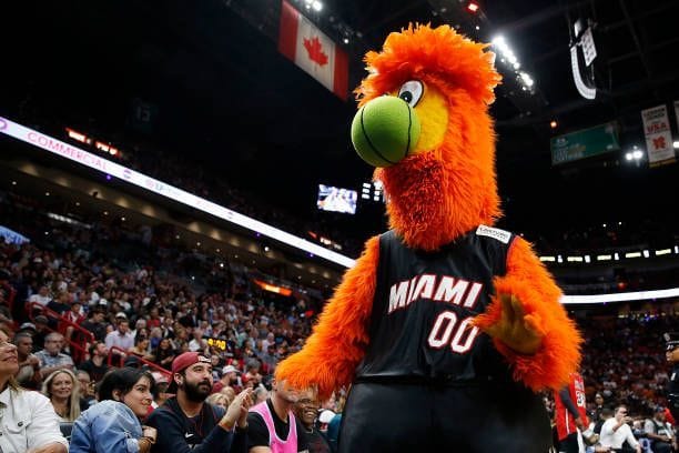 Who is the Miami Heat's mascot, Burnie?