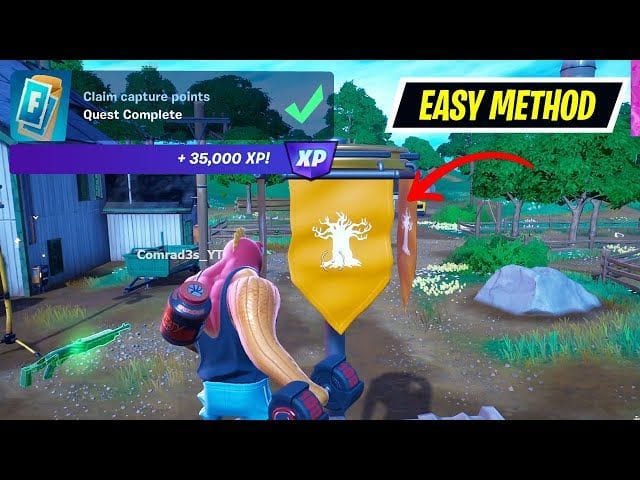 Fortnite: Claim the Capture Point on the floating Loot Island