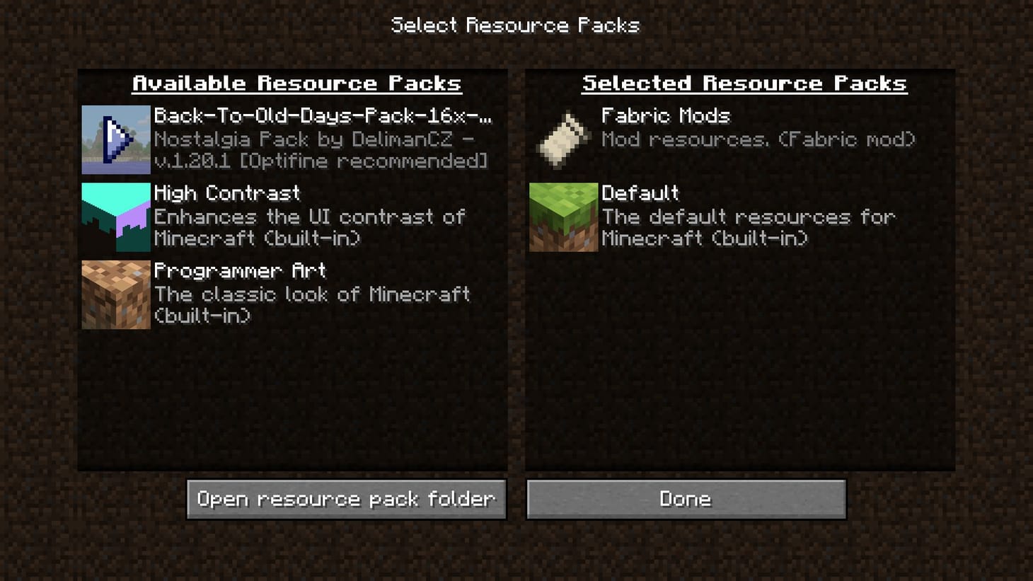How to get old textures in Minecraft?