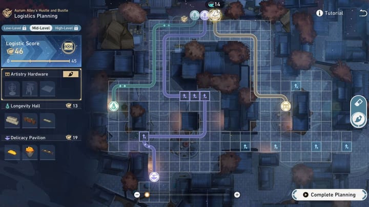 Honkai Star Rail Logistics Planning: Mid-level scores 45, 75, 90 guide