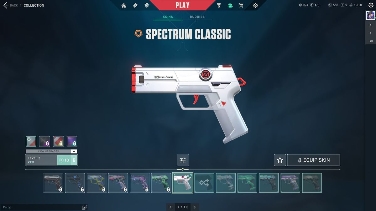 Valorant Classic tier list: All skins ranked from best to worst