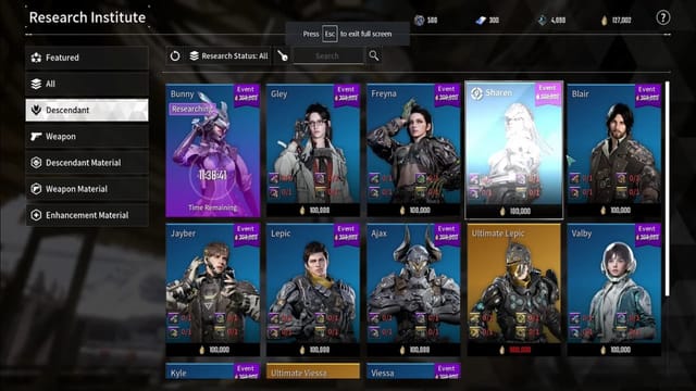 Fastest ways to unlock every Descendant in the First Descendant open beta