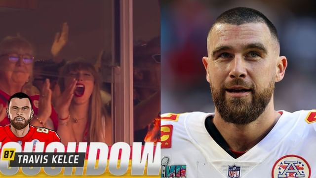 WATCH: Taylor Swift channels inner Tom Brady as Travis Kelce scores TD in Chiefs big win over Bears