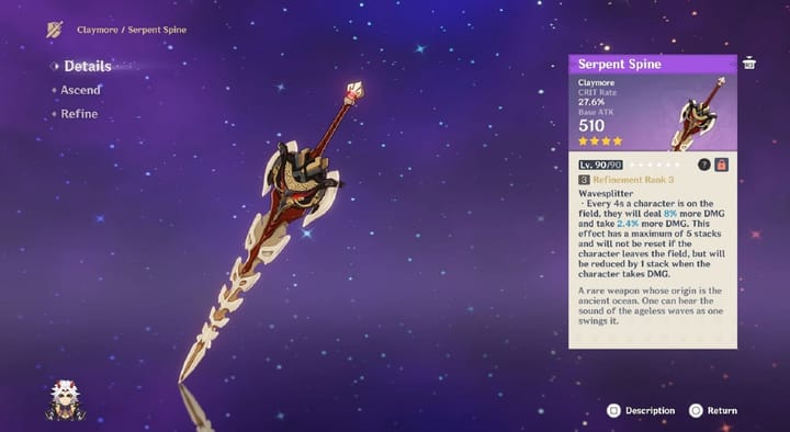 Genshin Impact Freminet build guide: Best stats, artifacts, weapons ...