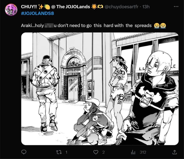 JoJo's Bizarre Adventure fans praising Araki's excellence in old age ...