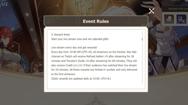 Honkai Star Rail launches Twitch Stream Incentive Program: How to ...