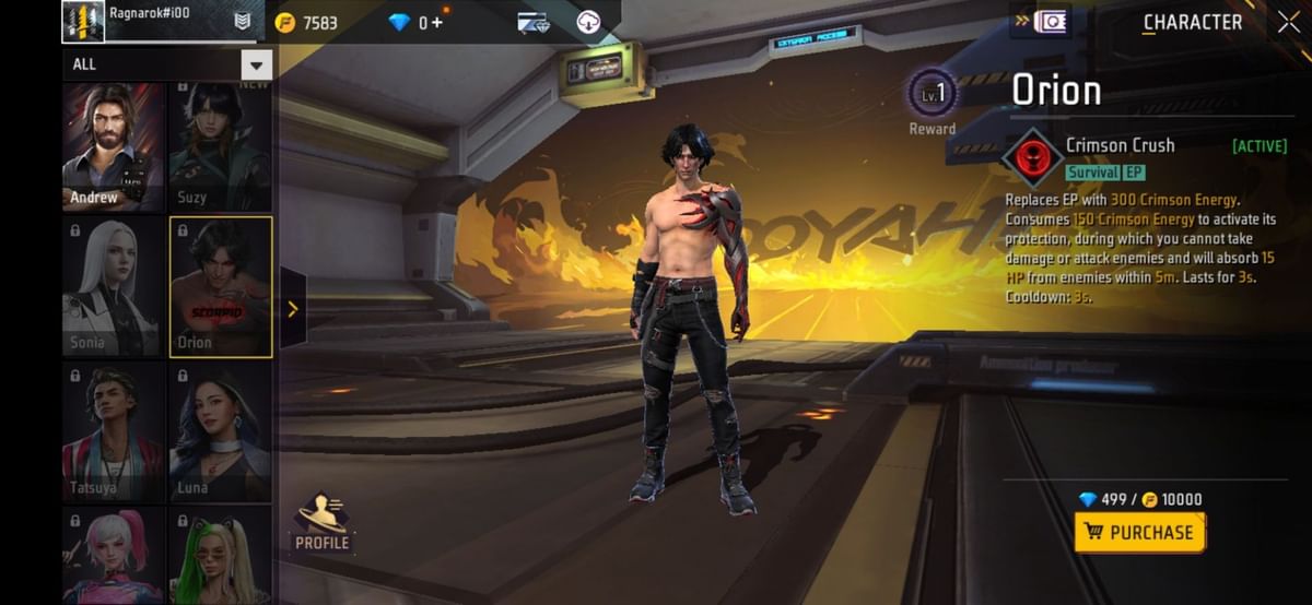 10 best Free Fire characters for Battle Royale mode