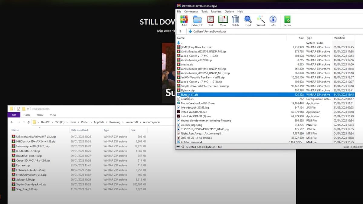 How to change Elytra skin in Minecraft?