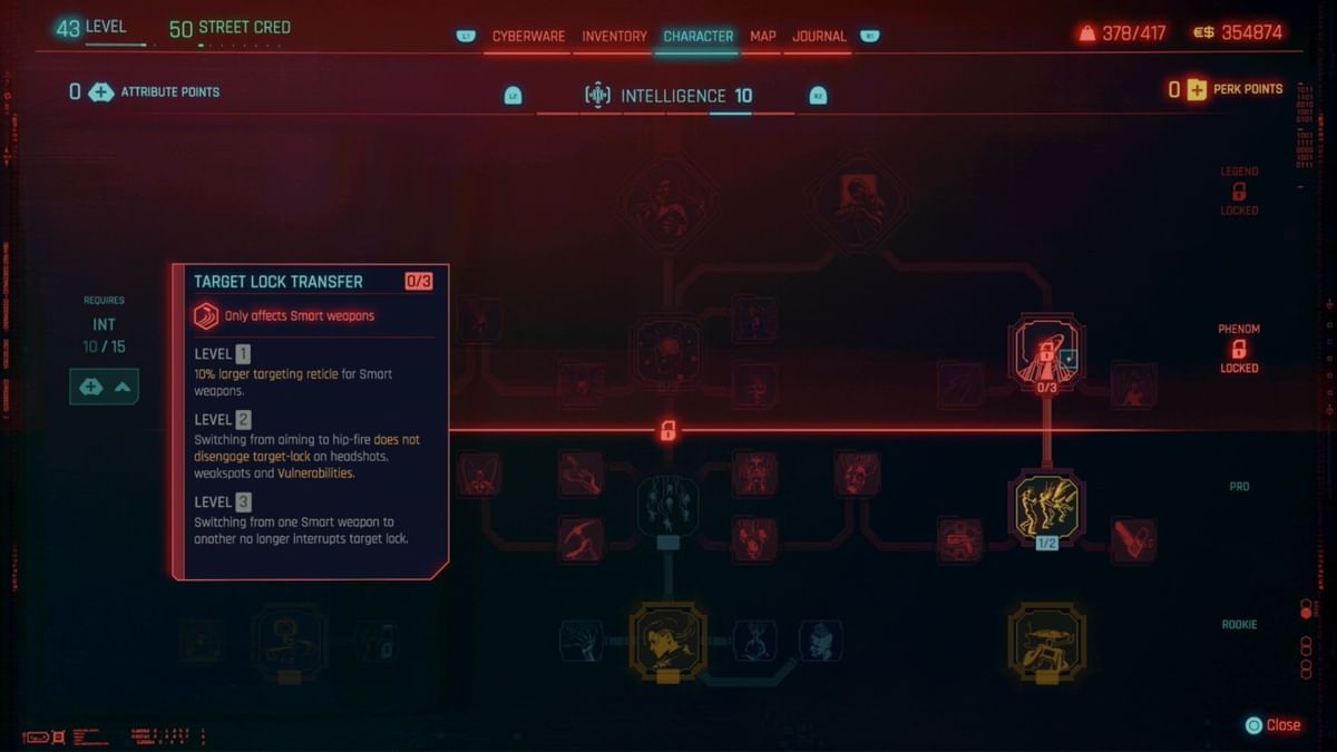 10 best Intelligence perks to get first in Cyberpunk 2077 Phantom ...