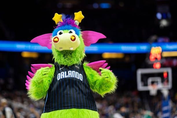 Who is the Orlando Magic's mascot, Stuff the Magic Dragon?