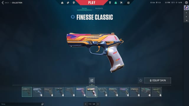 Valorant Classic tier list: All skins ranked from best to worst