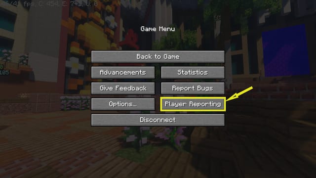 Minecraft 1.20.2 update added player skin and name report system