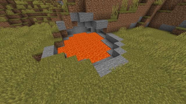 Which biome is best for finding lava lakes in Minecraft