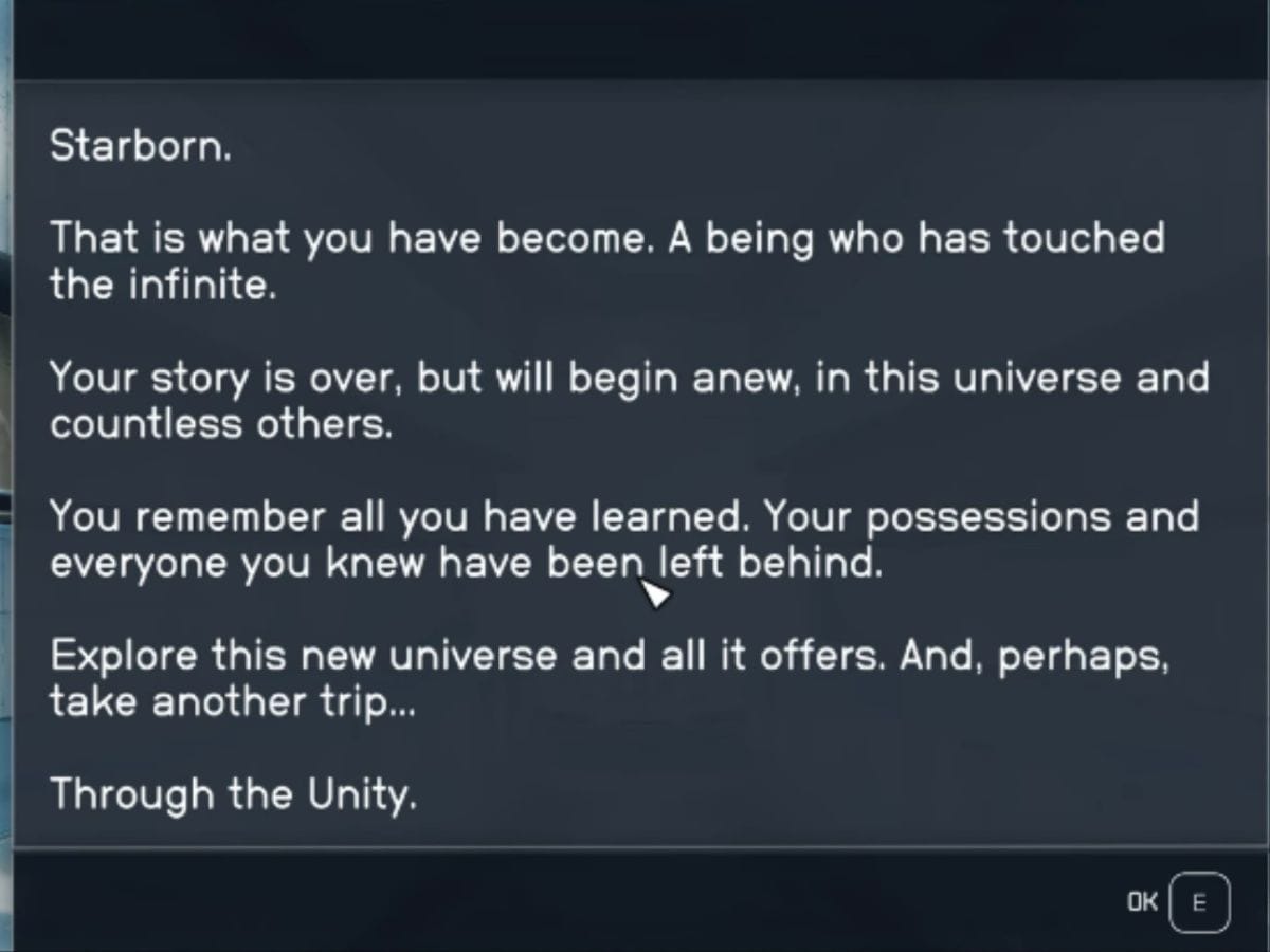 ending: Starfield ending explained