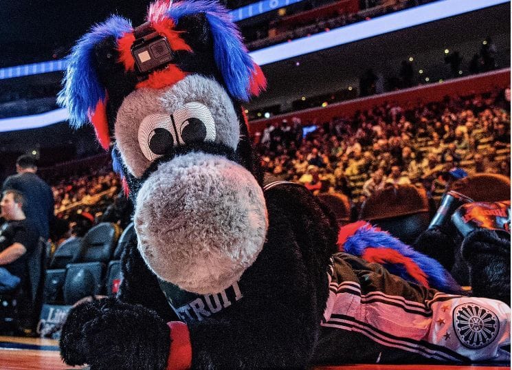 Who is the Detroit Pistons' Mascot, Hooper?