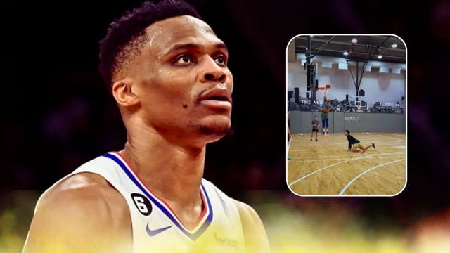 Watch: 34-year-old Russell Westbrook snatches ankles and dunks during ...