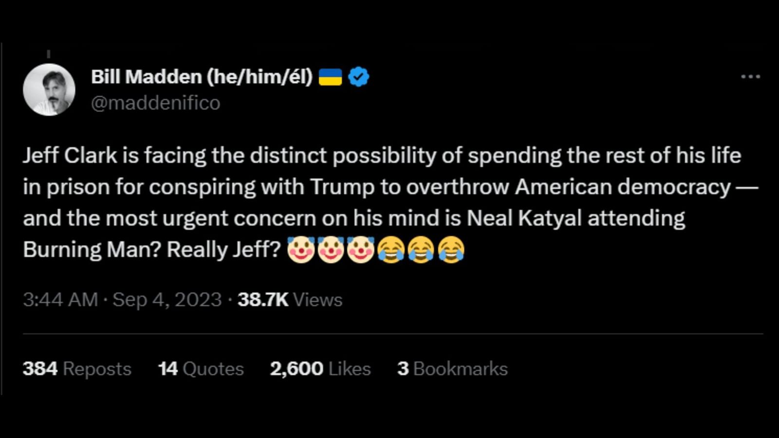 "Neopagan ritual": Jeff Clark sparks controversy with criticism of Neal Katyal at Burning Man