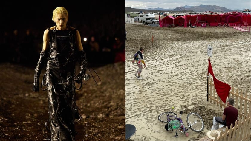 "Told us what would happen at Burning Man": Balenciaga mud runway show ...