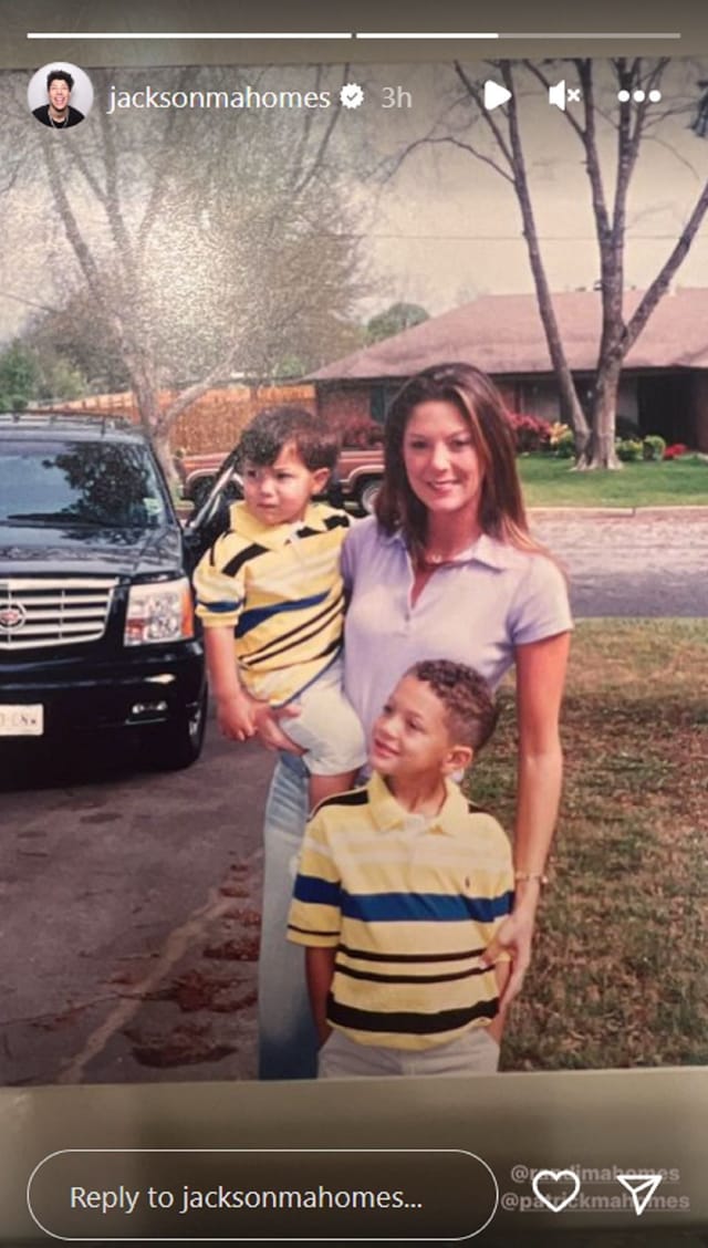 Jackson Mahomes shares precious throwback with Patrick Mahomes, mother ...