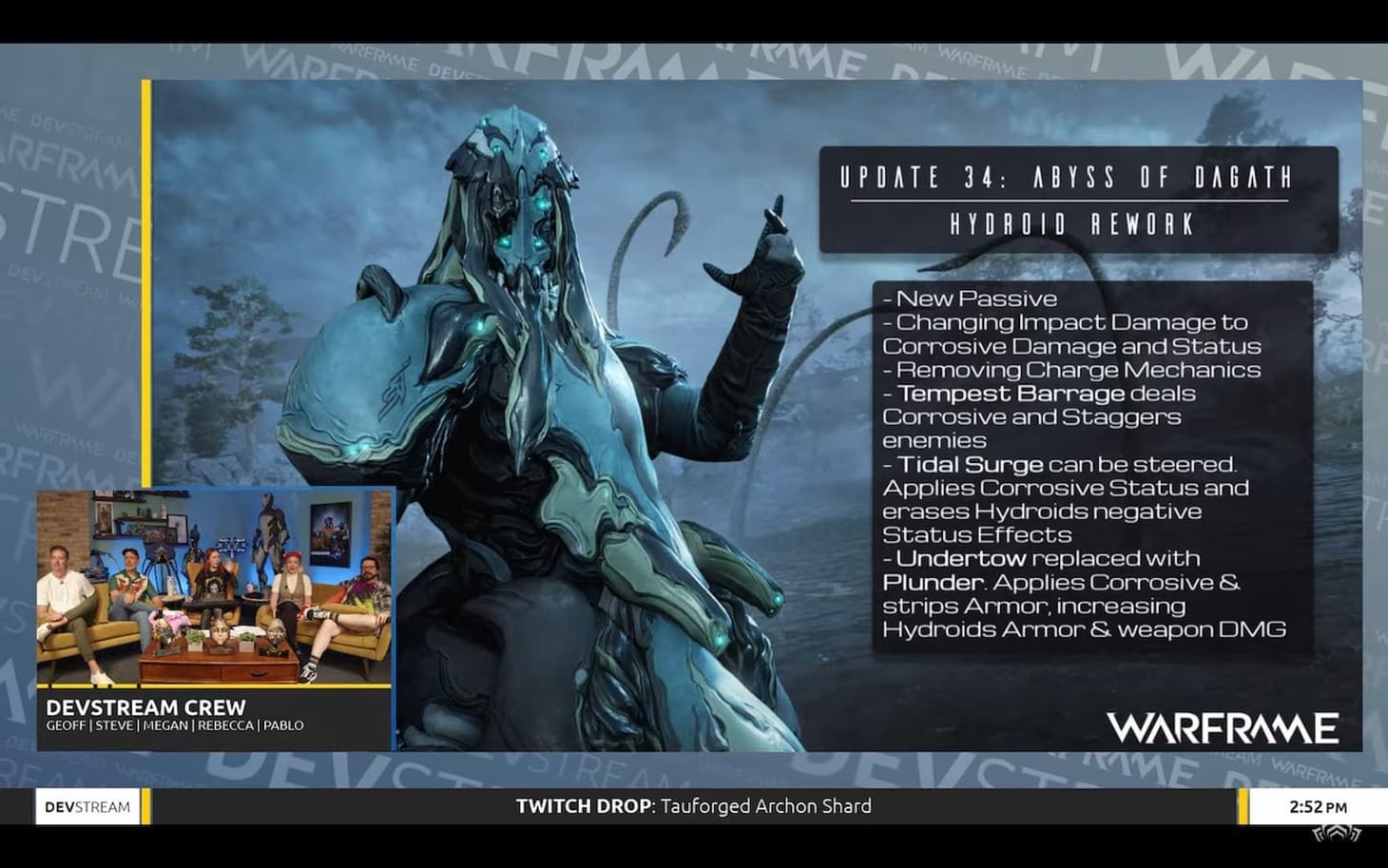 Warframe Abyss of Dagath update Hydroid Rework: Ability changes, new ...