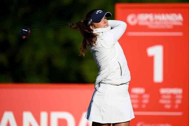 WATCH: Sara Kjellker with an outrageous hole out shot