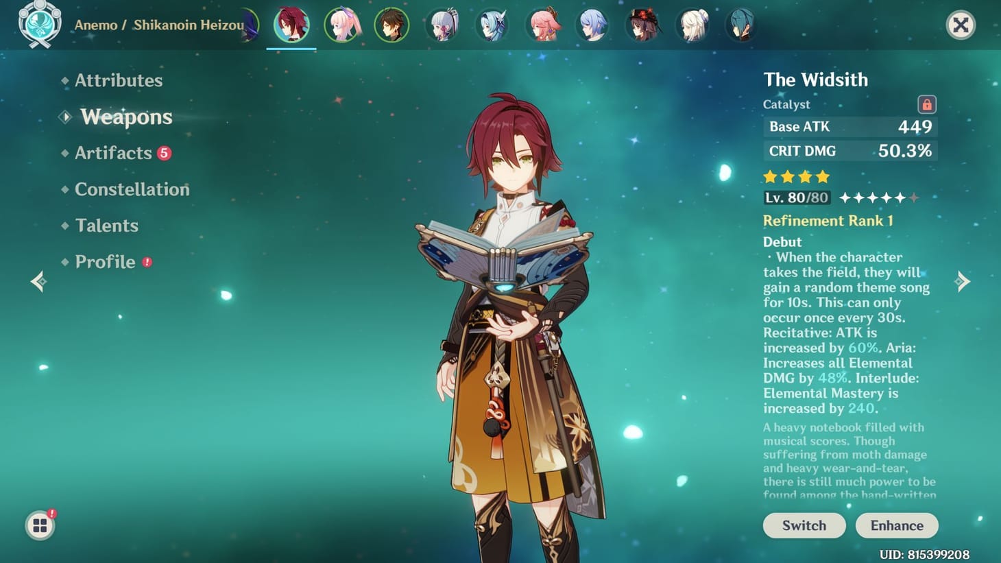 Best 4-star weapons for Neuvillette in Genshin Impact