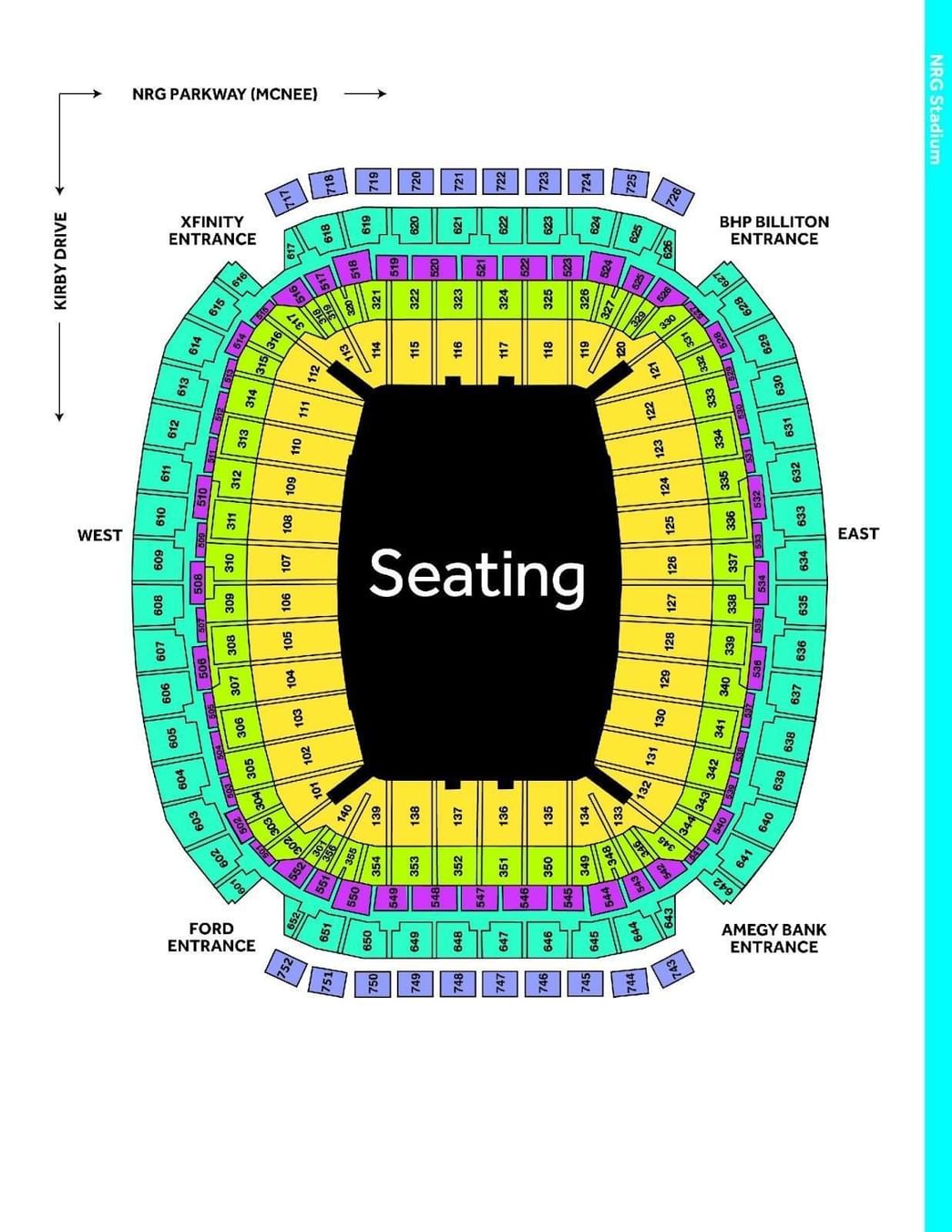 What is the capacity of NRG Stadium?