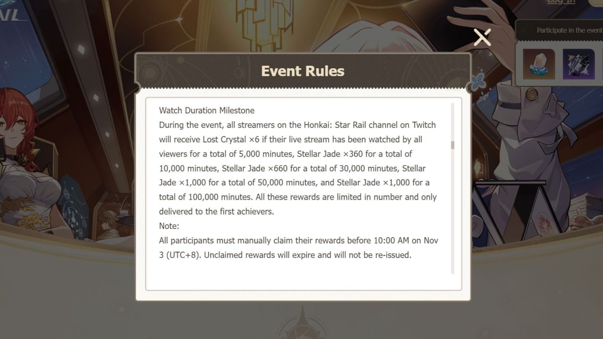 Honkai Star Rail launches Twitch Stream Incentive Program: How to ...