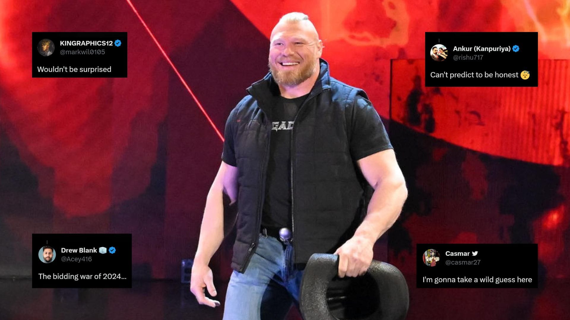 WWE: "The next Brock Lesnar," "Wouldn't be surprised" - Fans want WWE ...