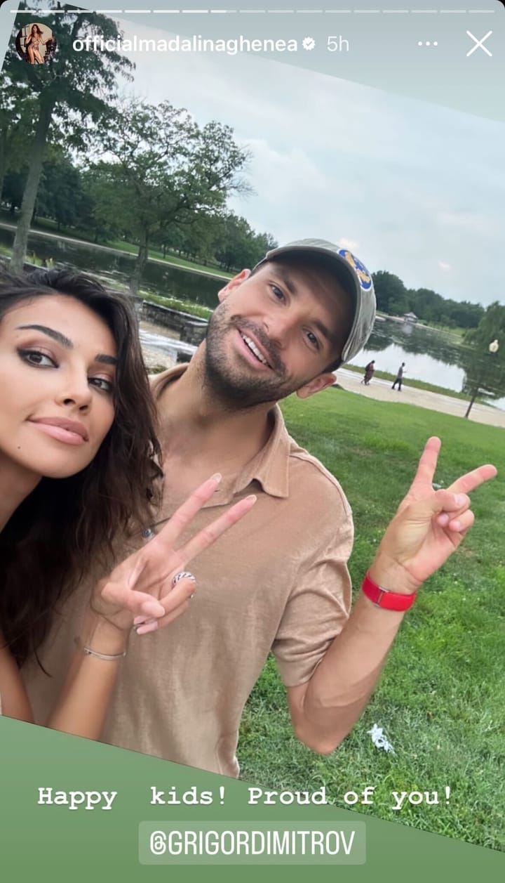 "Happy kids!" - Grigor Dimitrov's girlfriend Madalina Ghenea shares a ...