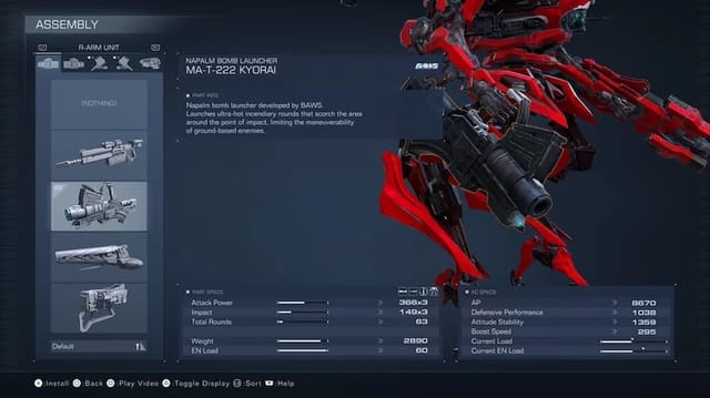 5 best grenade launchers in Armored Core 6