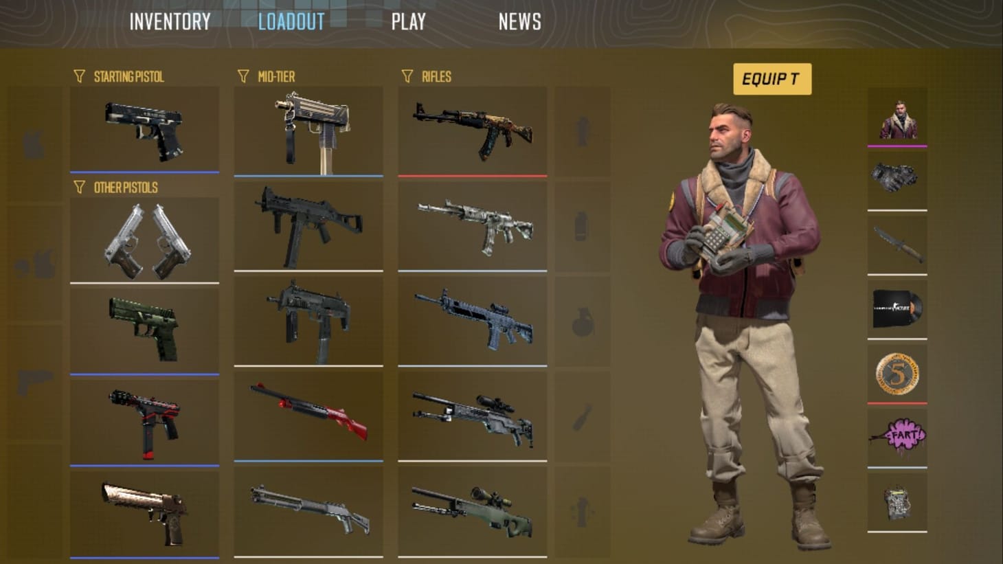 Best Terrorist (T) Loadout in CS2