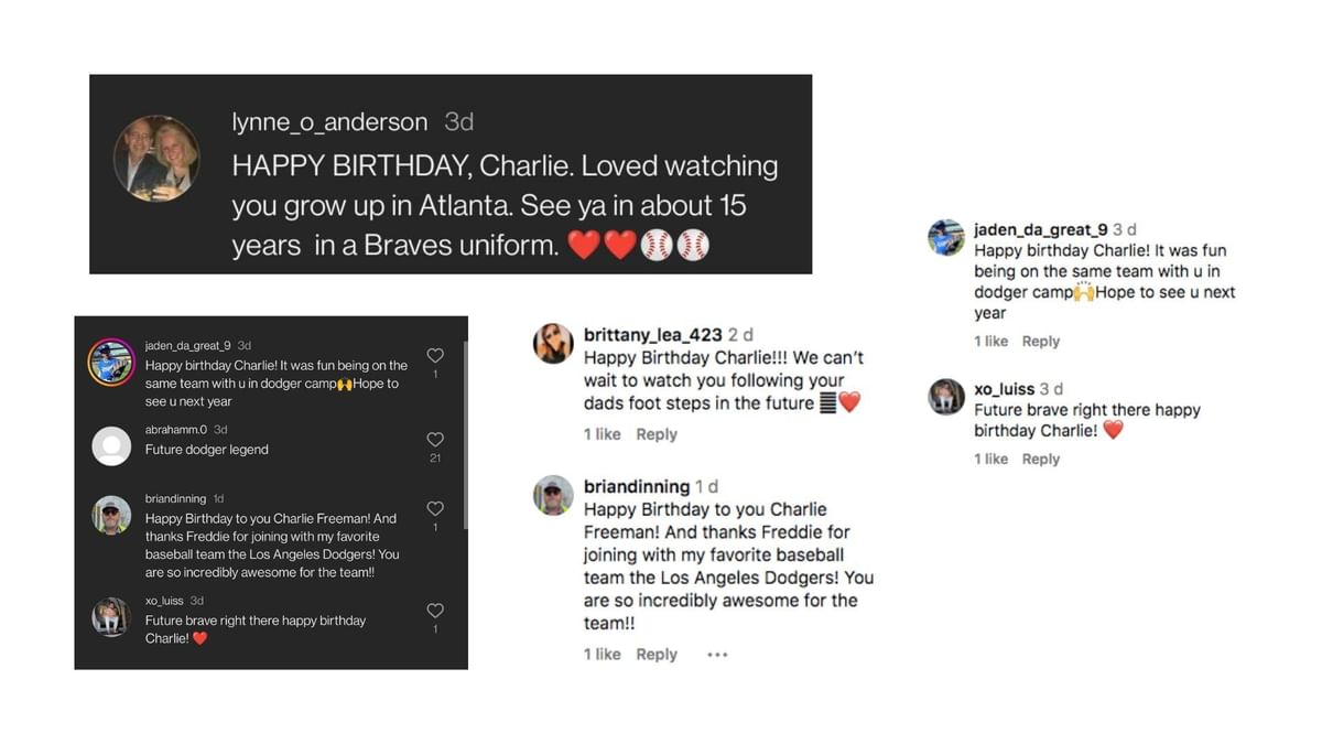 Freddie Freeman's son Charlie turns seven, fans envision him wearing ...