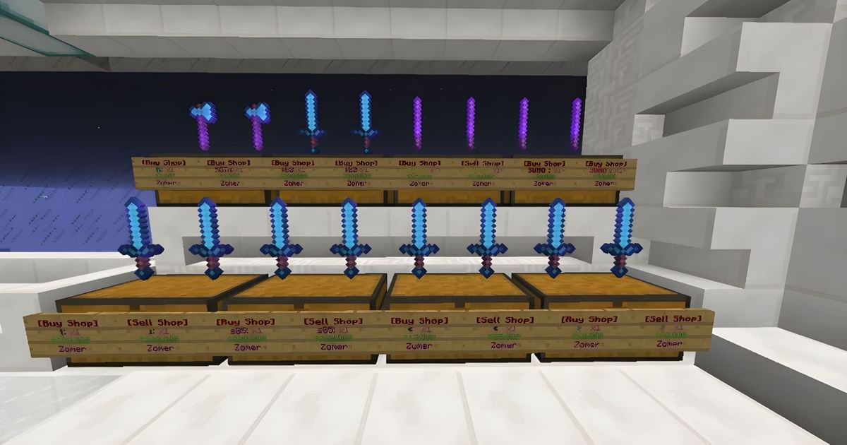 3 best Minecraft servers with player shops