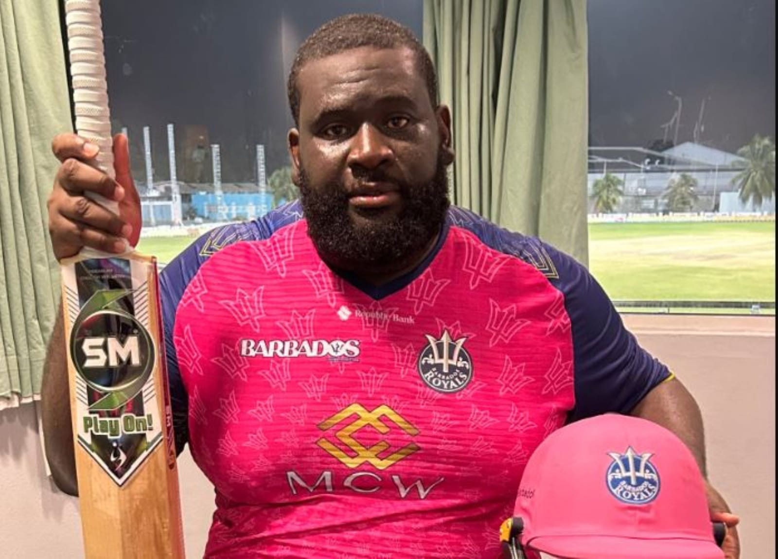 [Watch] Rahkeem Cornwall's bat drop celebration after reaching a jaw ...