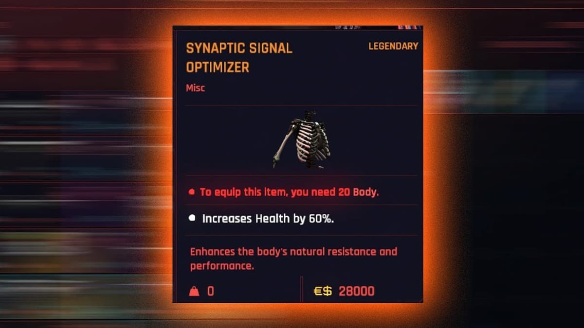 10 best Cyberware in Cyberpunk 2077 Phantom Liberty 2.0