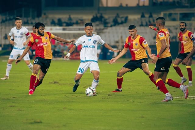 East Bengal FC held to a goalless draw by Jamshedpur FC thanks to Elsinho's defensive heroics ...