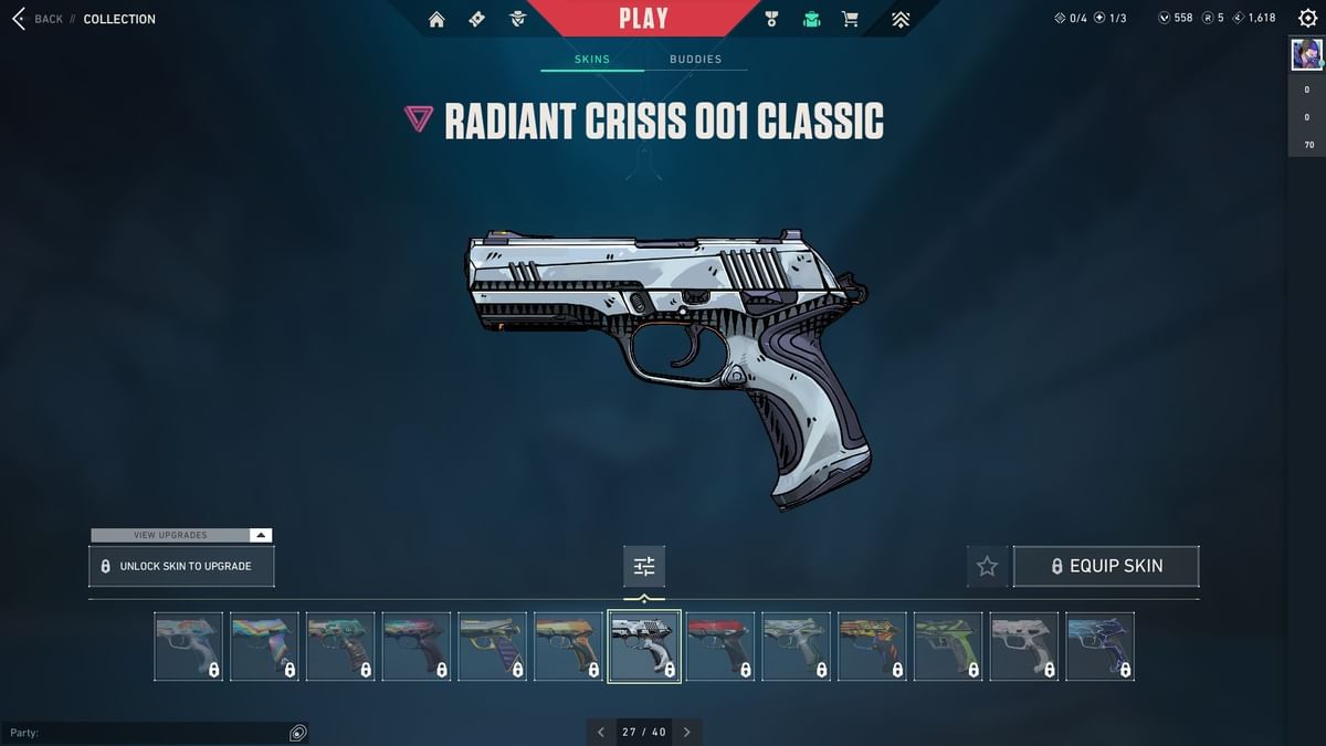 Valorant Classic tier list: All skins ranked from best to worst