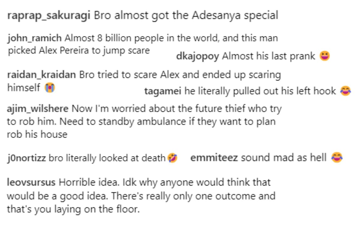 "Bro almost got the Adesanya special" - MMA fans in splits as hilarious ...