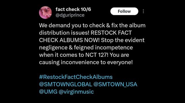 “RESTOCK FACT CHECK ALBUMS NOW” trends on X as fans find alleged lack ...