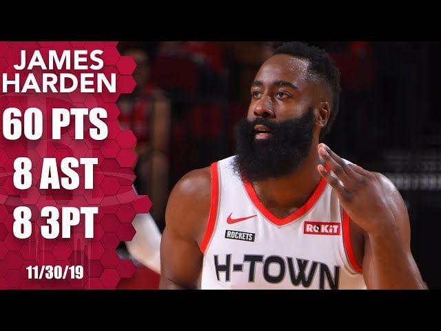 What is James Harden’s highest scoring game in the NBA?