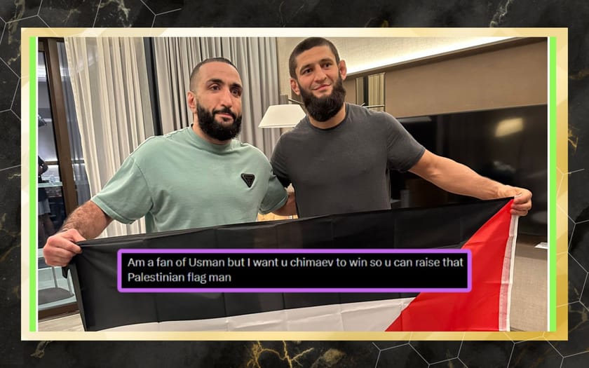 "Champion inside and outside the ring" - Khamzat Chimaev poses ...