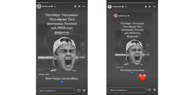 Holger Rune's mother Aneke expresses pride in Dane's passion, willpower and determination ...