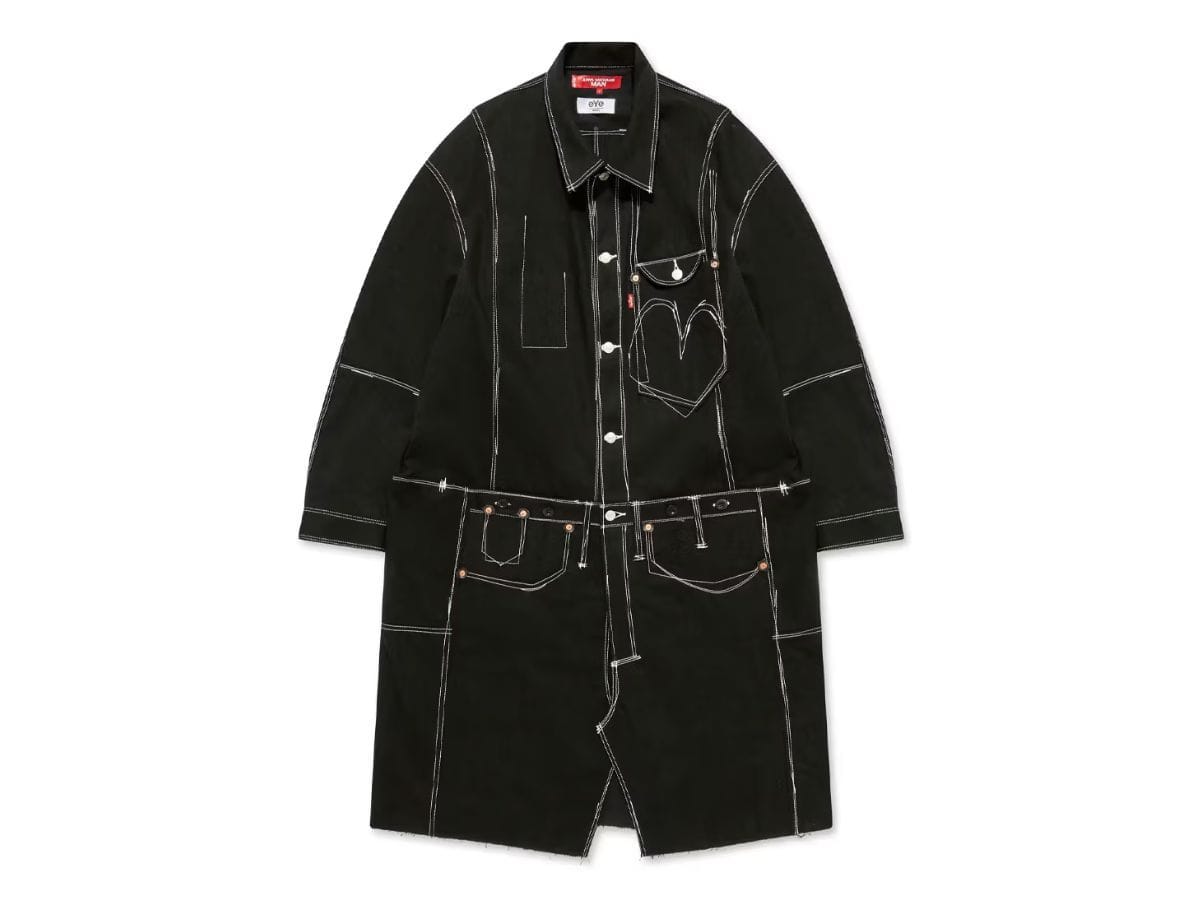 eYe Junya Watanabe MAN x Levi’s “Long Contrast Coat Black”: Where to ...