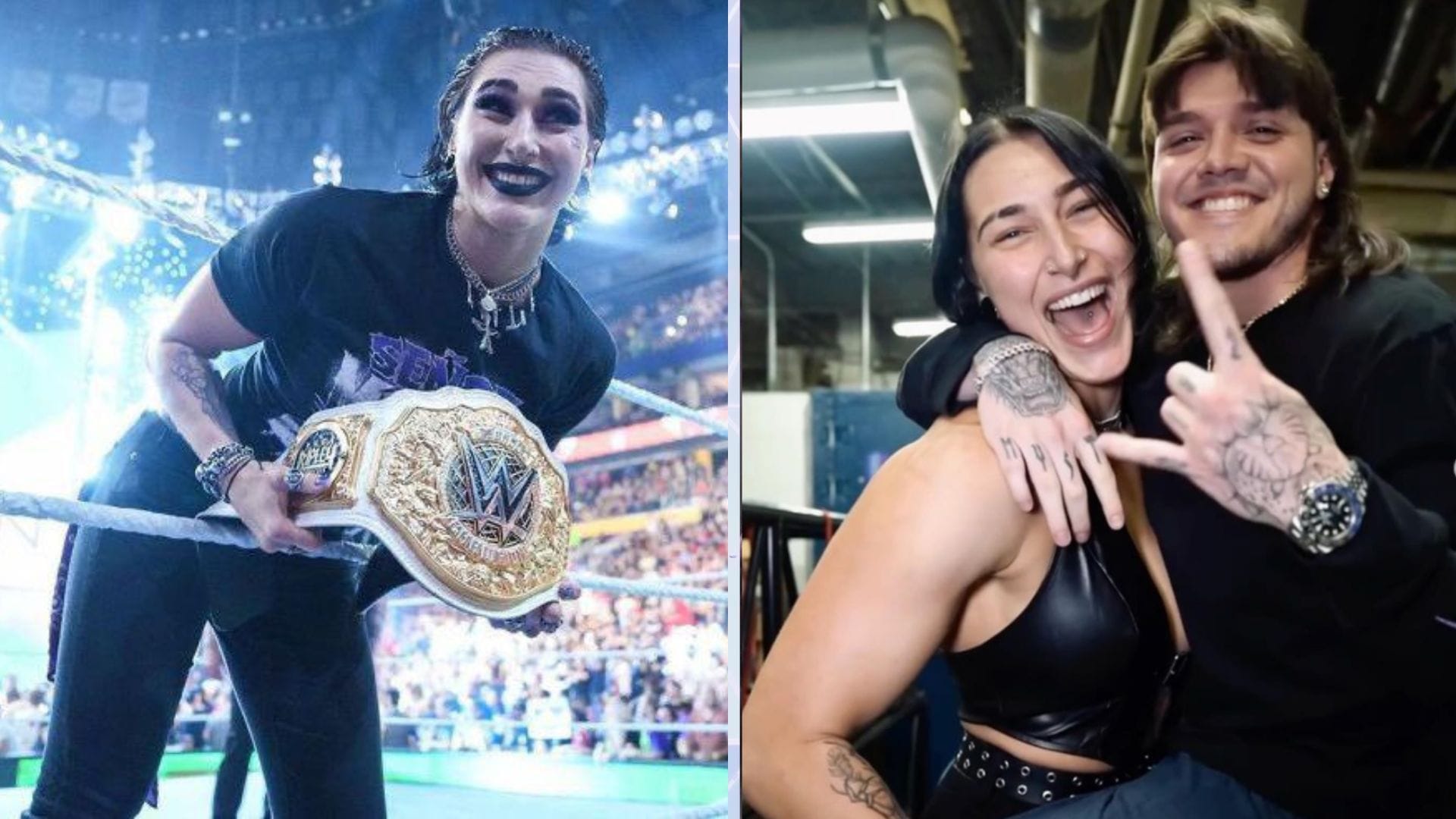 "WTF" - Rhea Ripley reacts to WWE Superstar winning his first championship