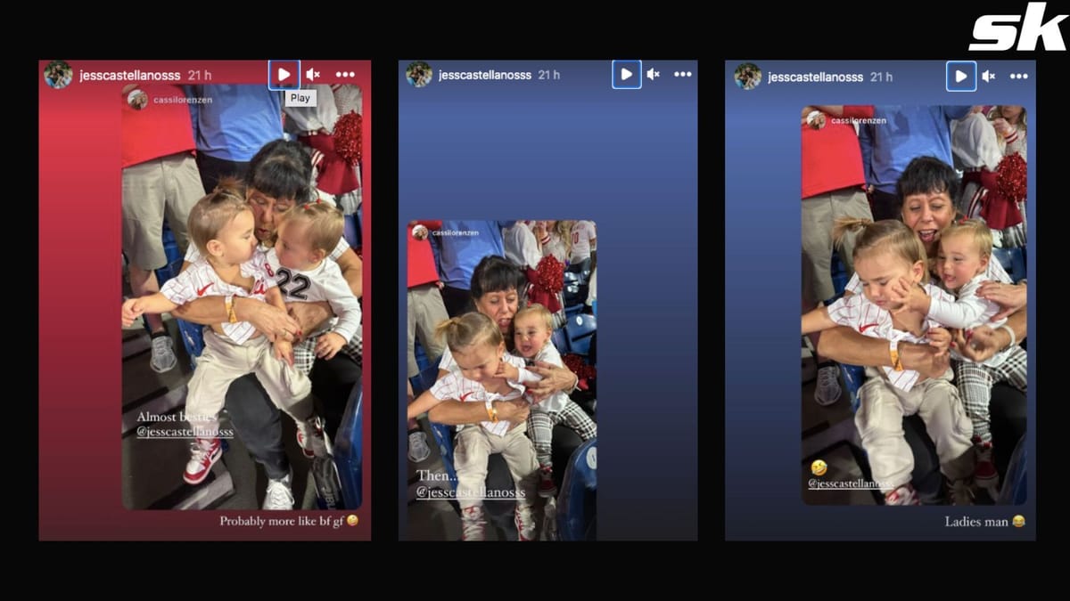 Nick Castellanos' wife Jess shares snapshot of baby boy Otto's playful ...