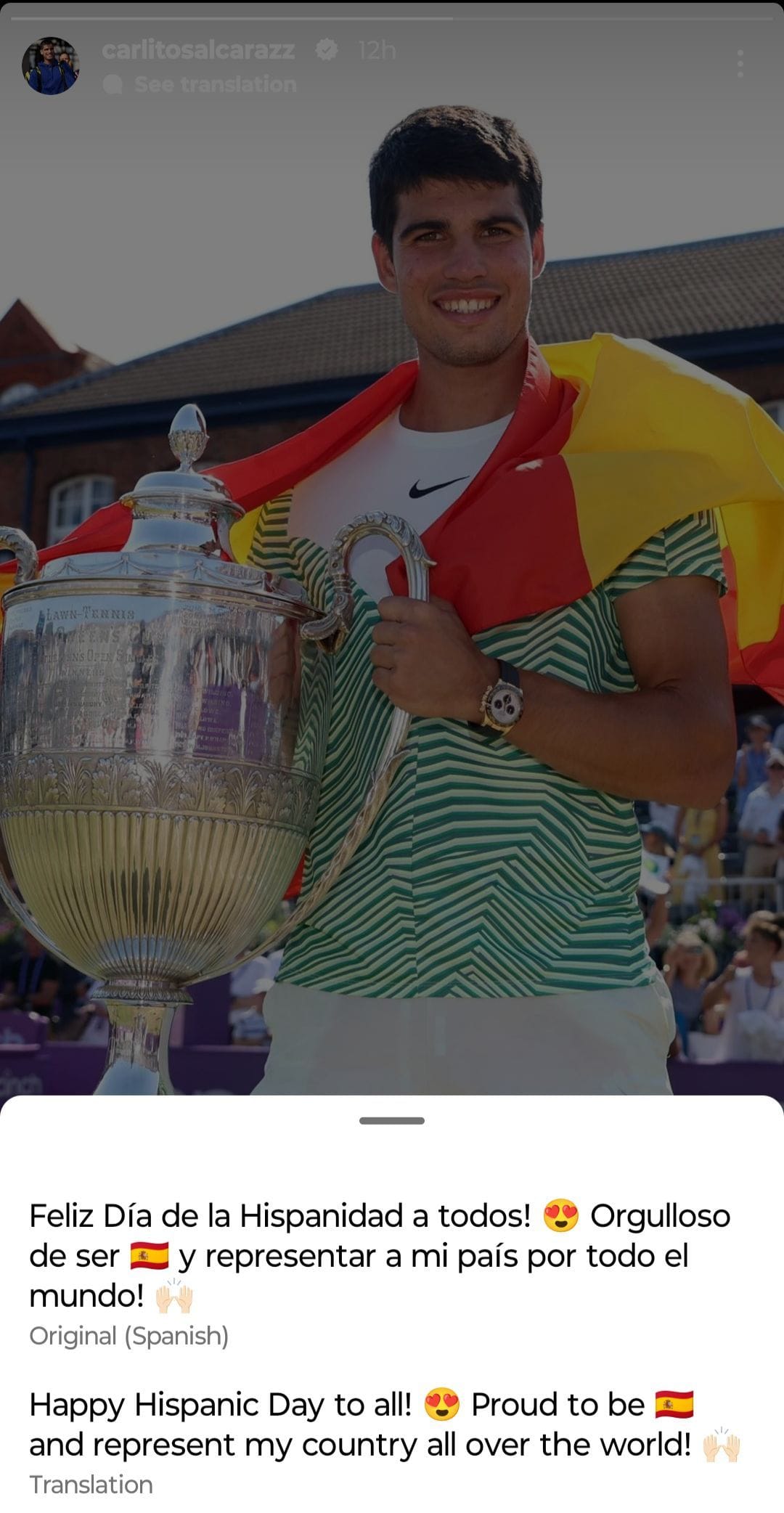 "Representing my country all over the world" - Carlos Alcaraz ...