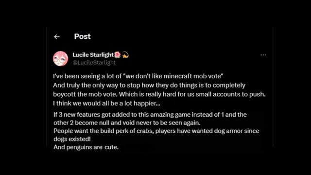 Minecraft players are signing a petition to stop Mob Votes